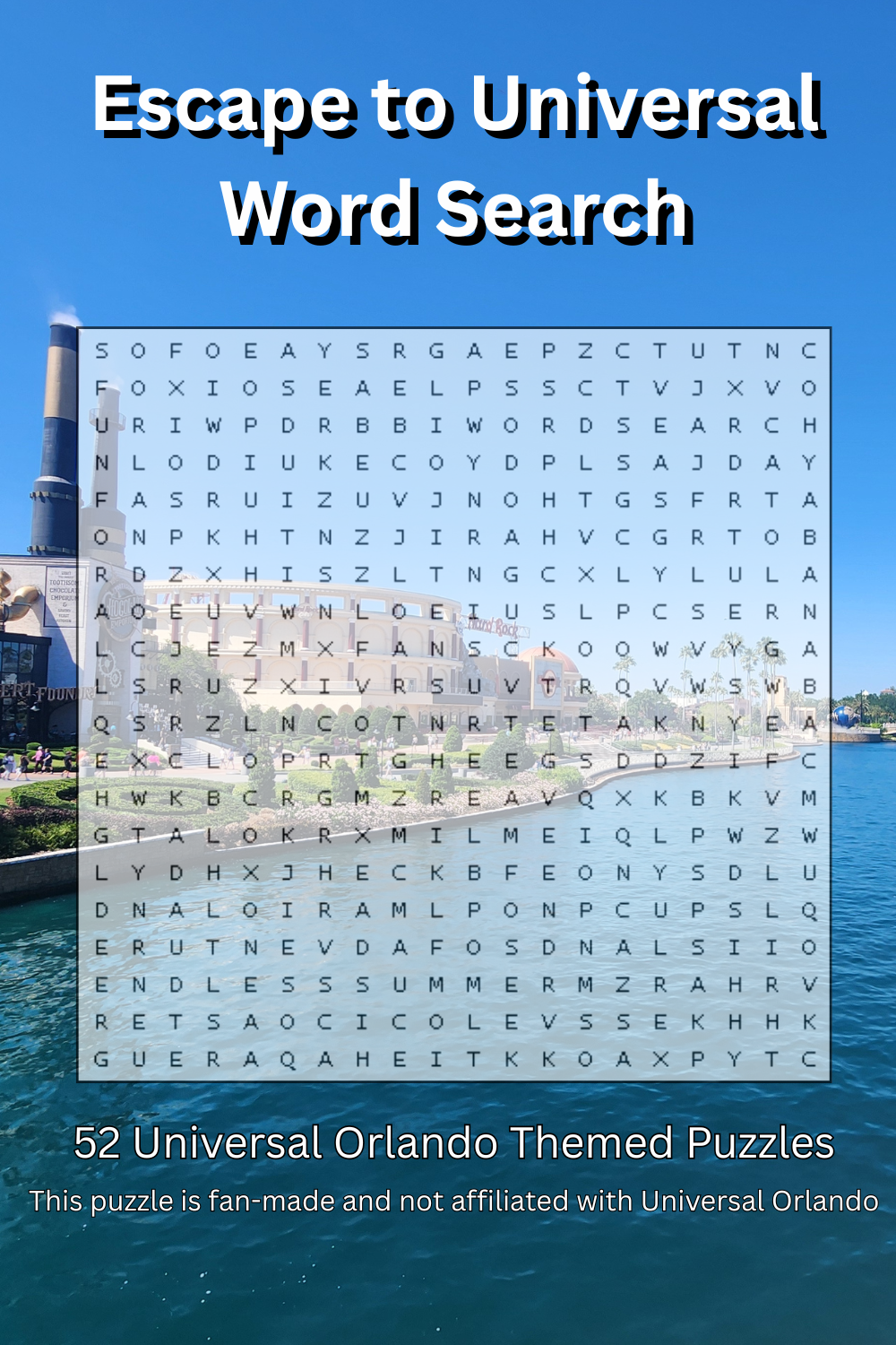 Escape to Universal: A Must-Have Word Search Puzzle Book for Universal ...